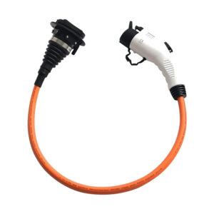 Type 1 Car Plug to type 2 male socket 0.5m cable length - EV Charger